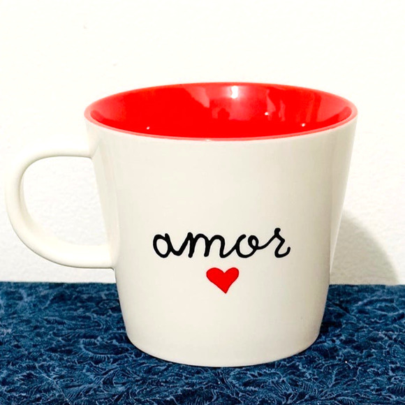 Threshold | Dining | Nwt Threshold 2 Tone Ivory Red Stoneware Amor ...